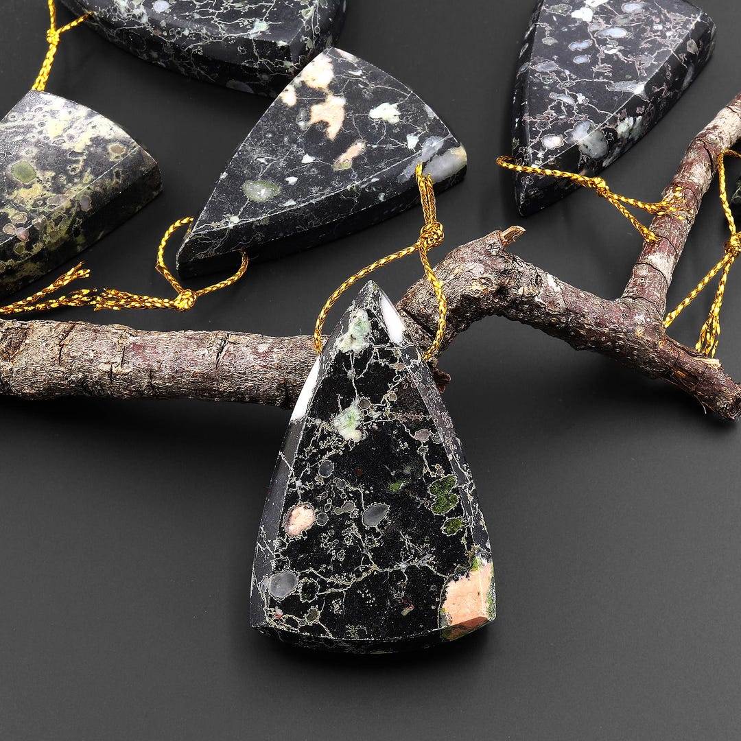 Natural Cherry Blossom Jasper Aka Flower Jasper Side Drilled Faceted ...