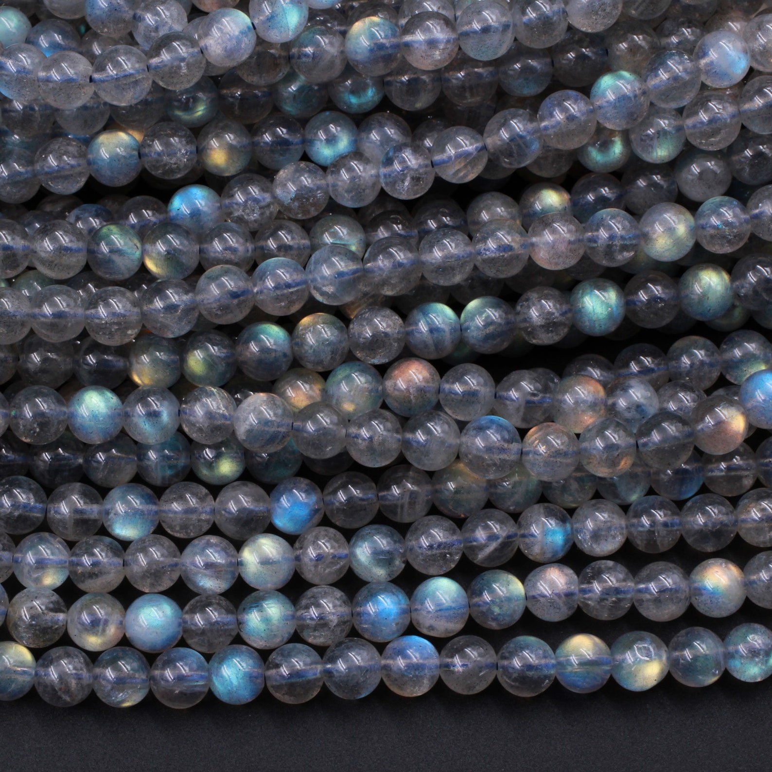 AAA Natural Blue Labradorite 2mm 3mm 4mm 6mm 8mm 10mm 12mm - Etsy