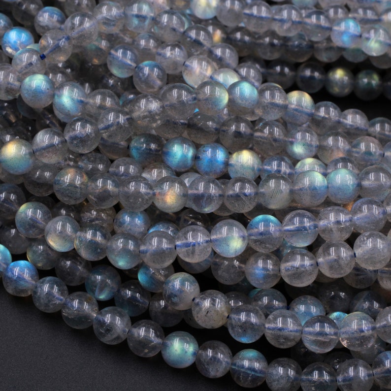 AAA Natural Blue Labradorite 2mm 3mm 4mm 6mm 8mm 10mm 12mm - Etsy