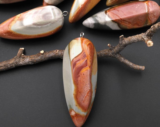 Natural Polychrome Jasper Aka Landscape Ocean Jasper Pendant Crystal ...