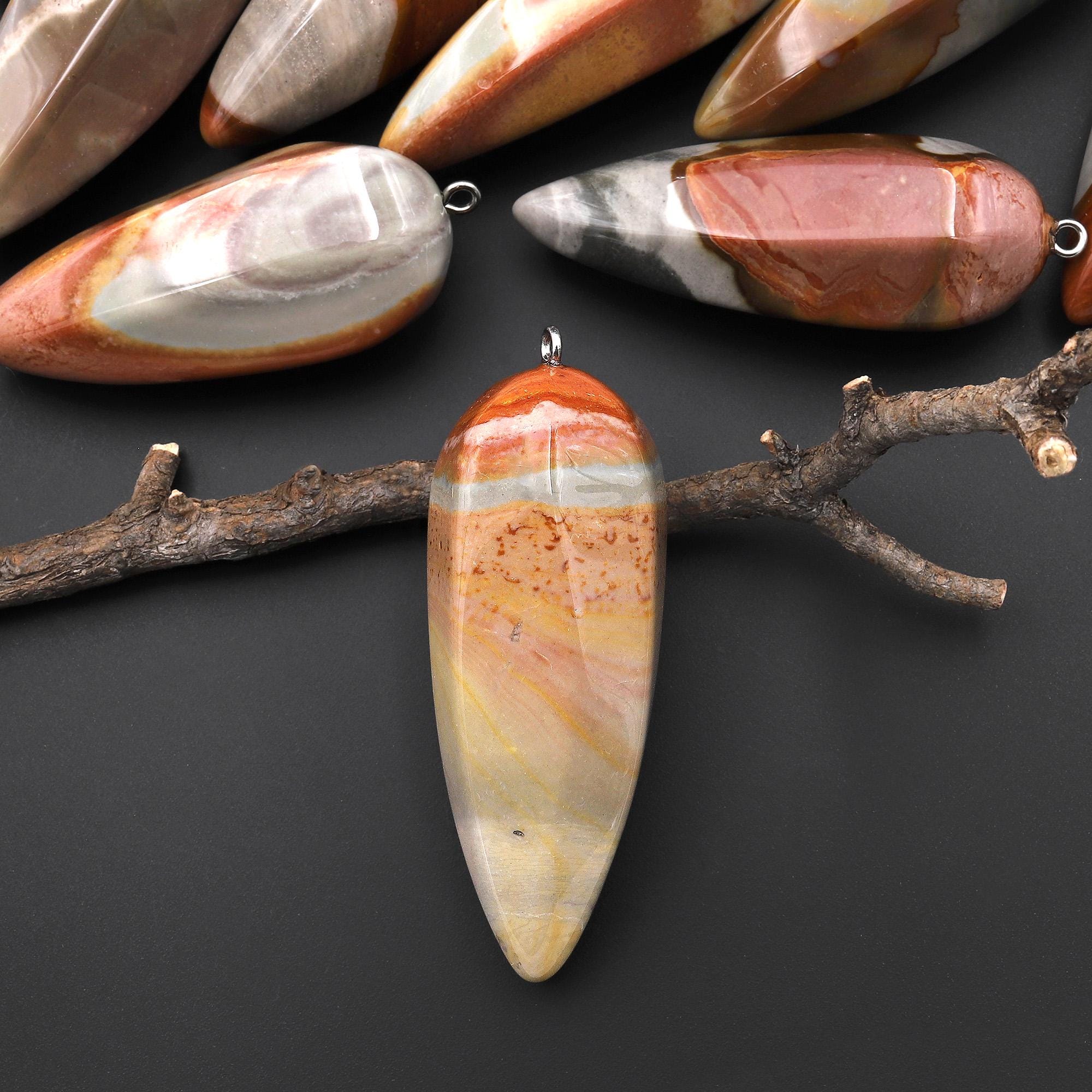 Natural Polychrome Jasper Aka Landscape Ocean Jasper Pendant Crystal ...