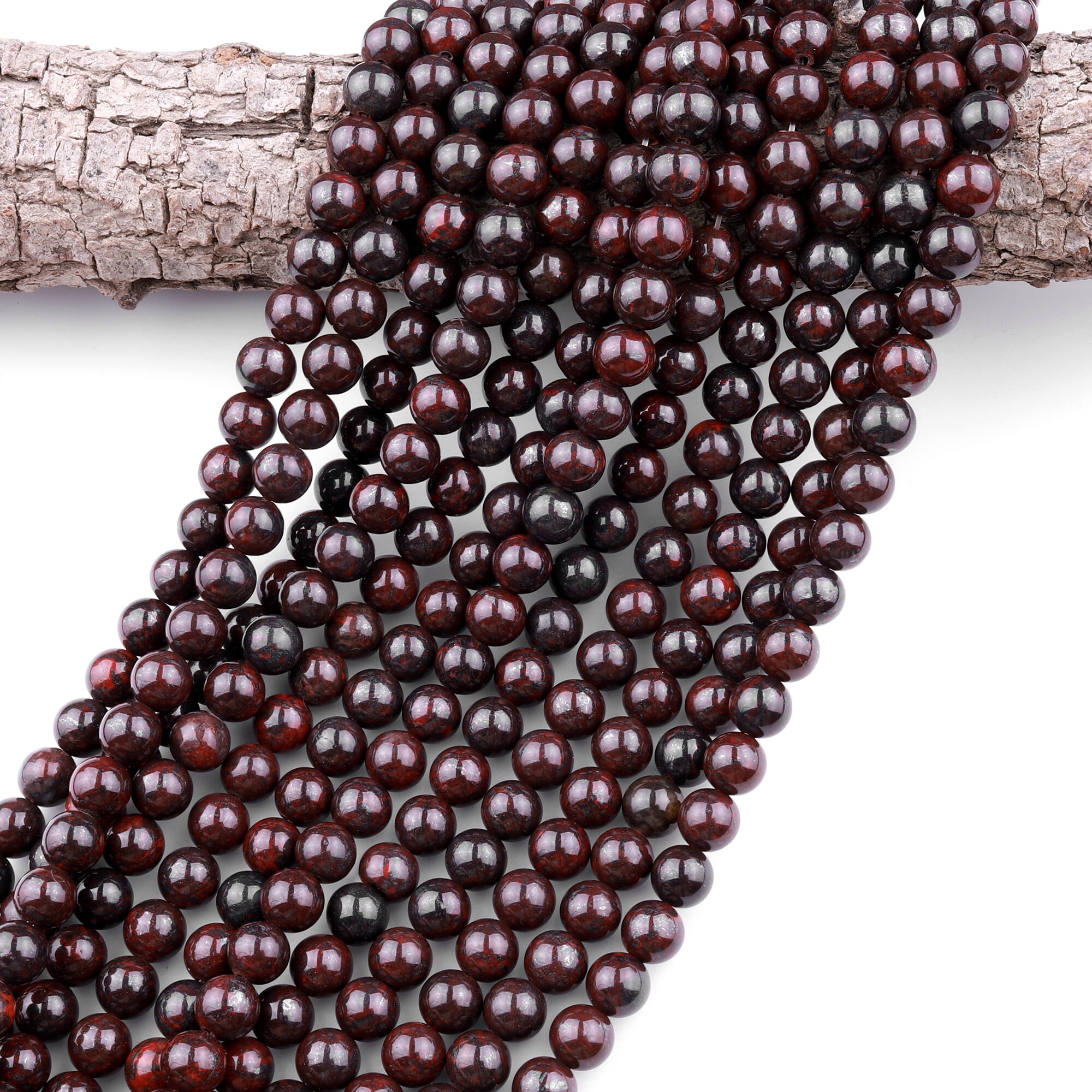 Natural Red Tiger Iron 4mm 6mm 8mm 10mm Round Beads 15.5 - Etsy