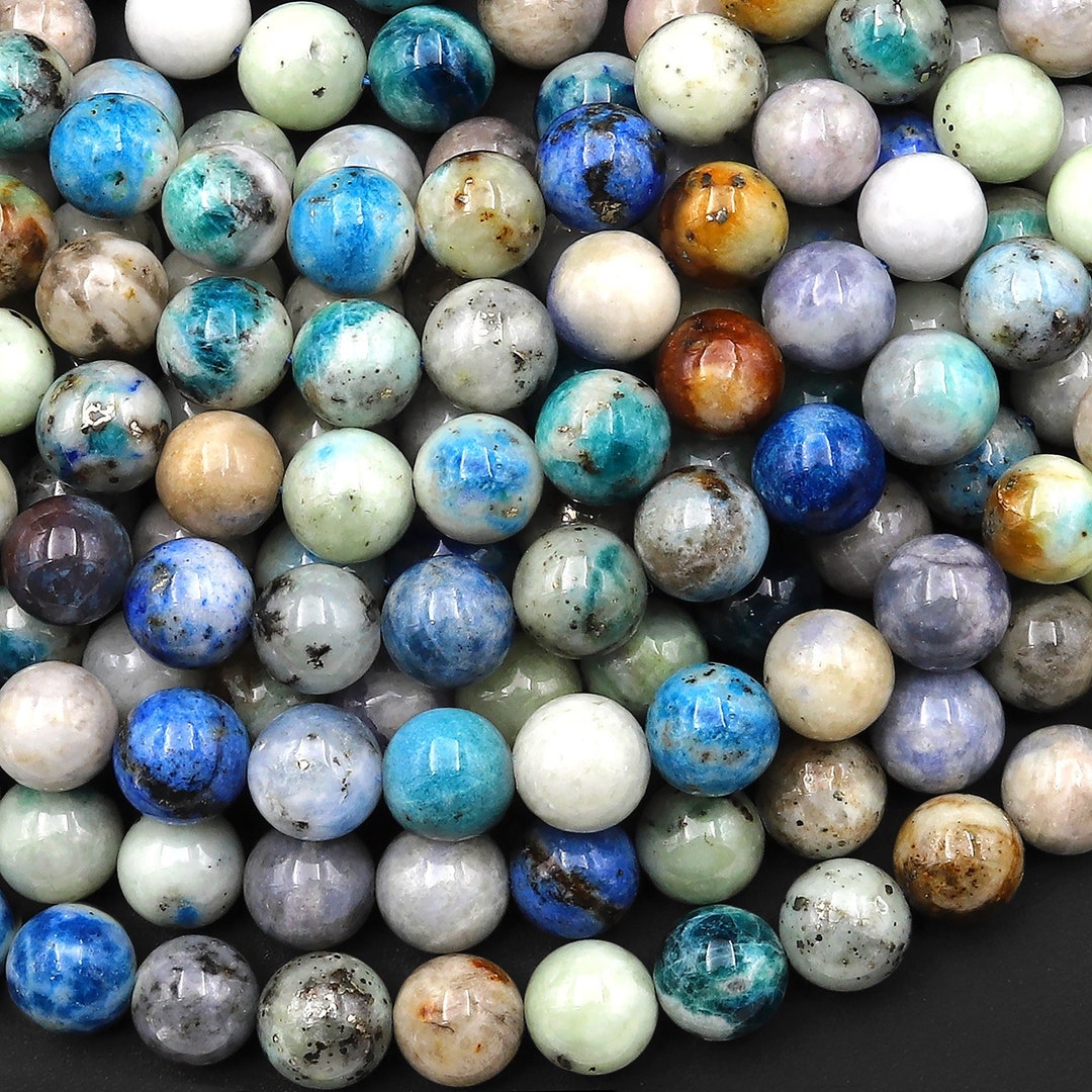 Genuine Natural Hackmanite Smooth Round Beads 6mm 8mm 10mm UV Reactive ...
