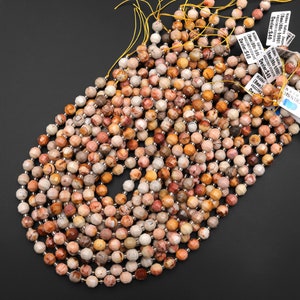 Rare Natural Hidden Valley Jasper (idaho) 8mm Prism Rounded Point Beads ...