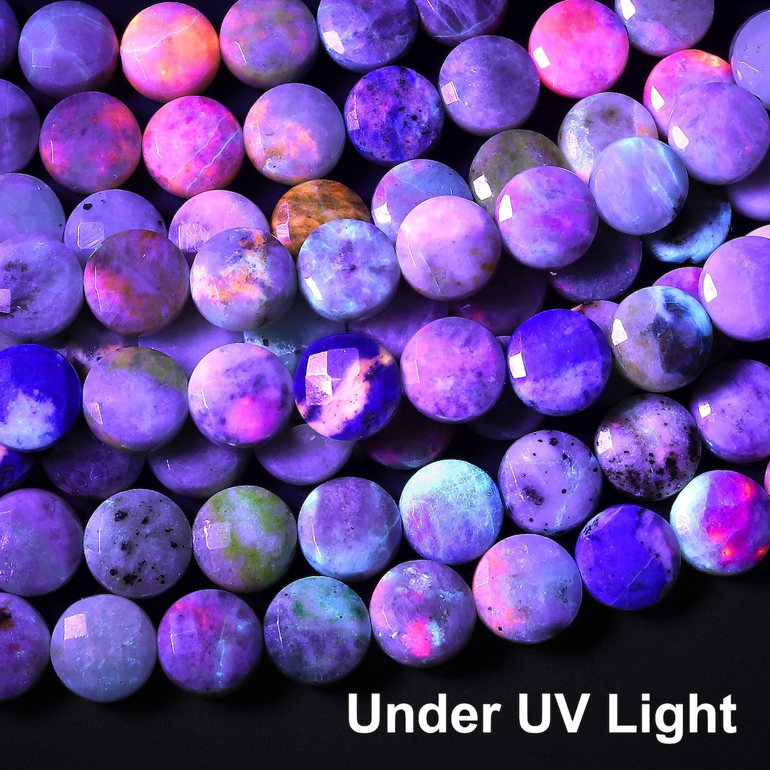 Faceted Natural Hackmanite 8mm 10mm Coin Beads Gemstone From ...