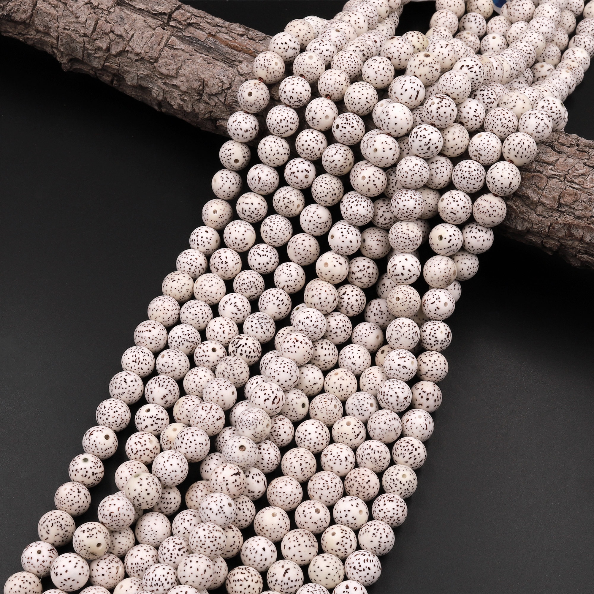 Natural Daemonorops Margaritae Round Beads 6mm 8mm 9mm 10mm "star and ...