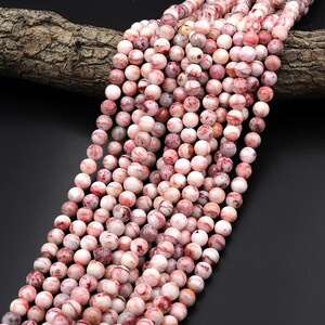 Natural Cinnabrite Cinnabar in Quartz 6mm 8mm 10mm 12mm Round Beads 15. ...