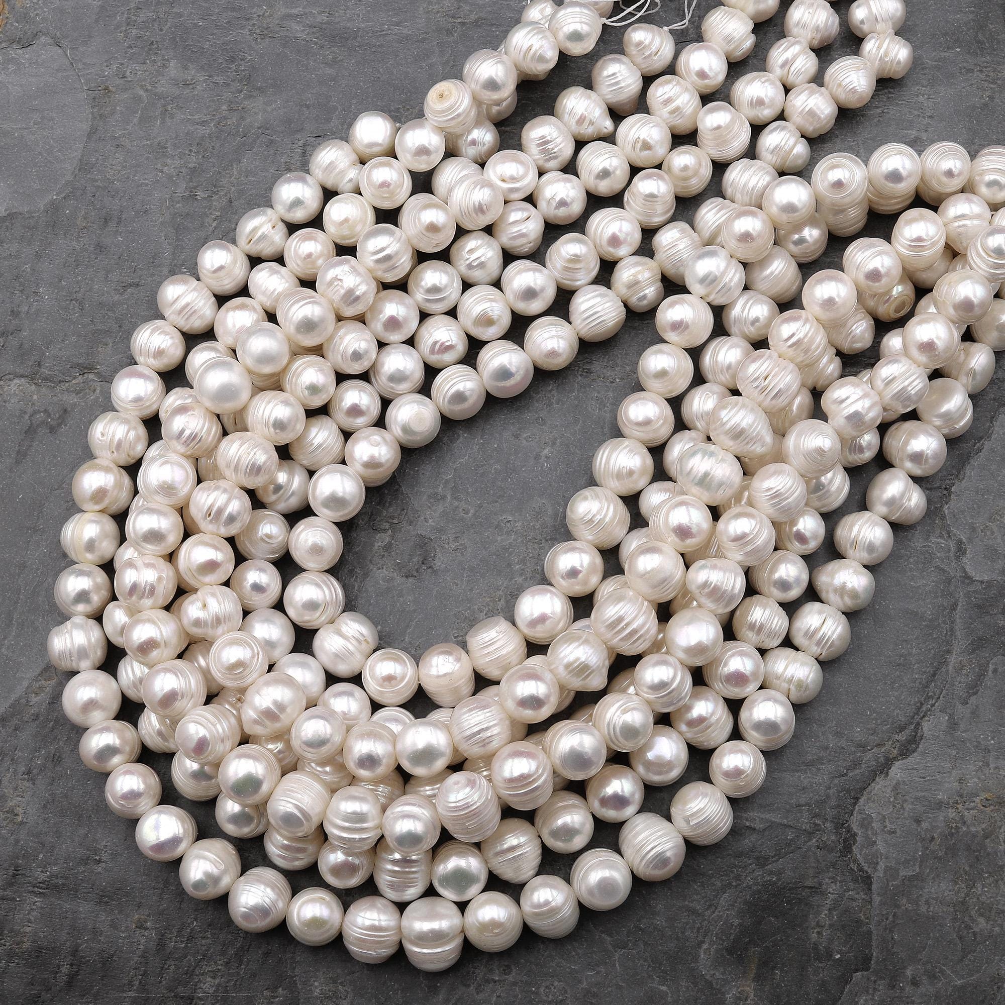 Large Genuine Natural Freshwater Pearl 12mm off Round Jumbo White ...