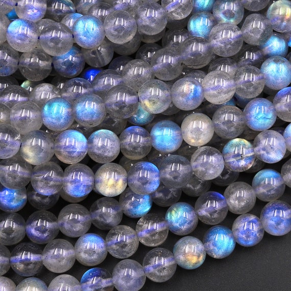 AAA Natural Blue Labradorite 4mm 6mm 8mm Round Beads Nothing - Etsy