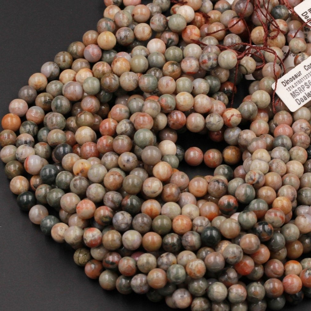 Dinosaur Coprolite Beads Dinosaur Dung Beads 4mm Round 6mm - Etsy