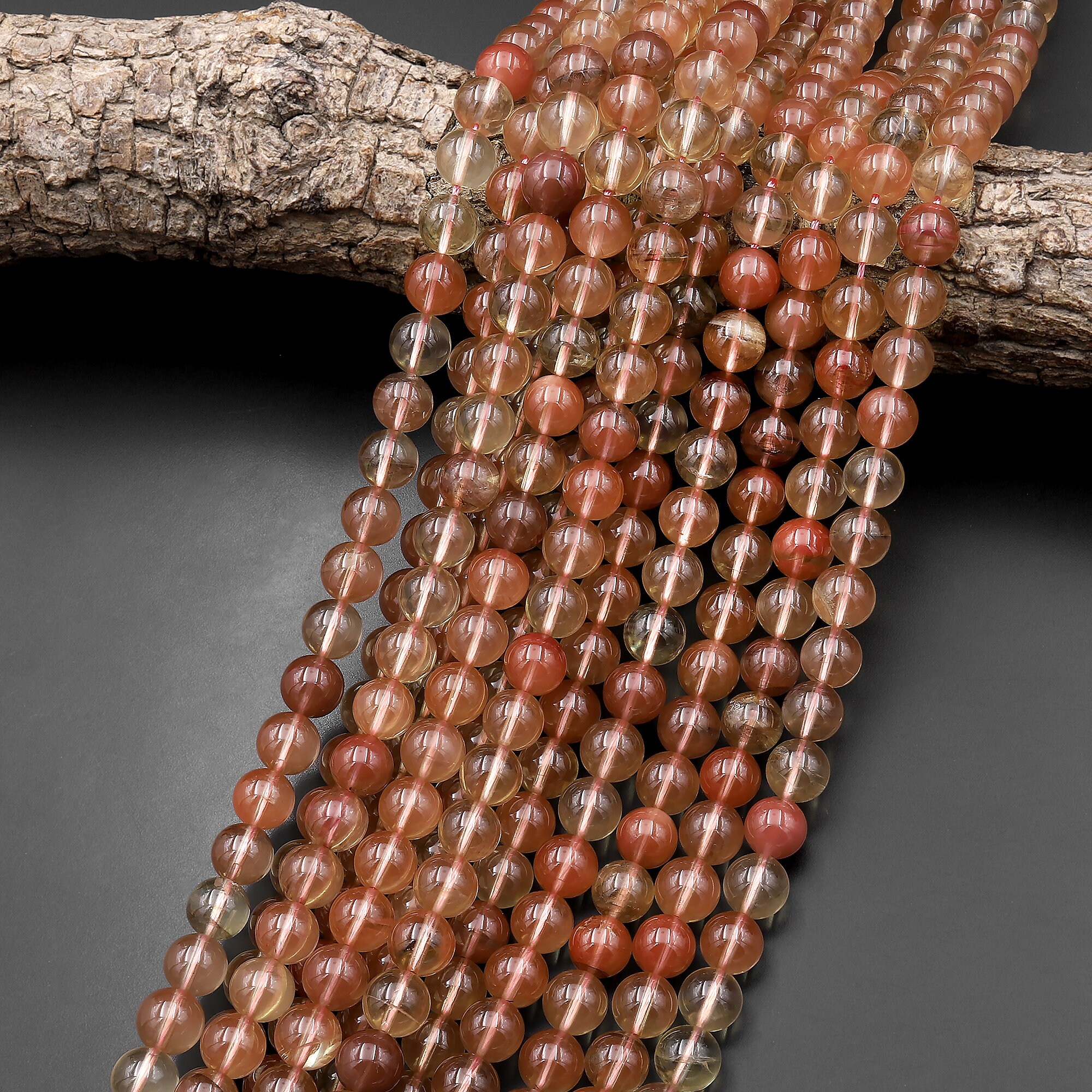 Rare Natural Lazasine (andesine-red Labradorite) 3mm 4mm 5mm 6mm 7mm ...