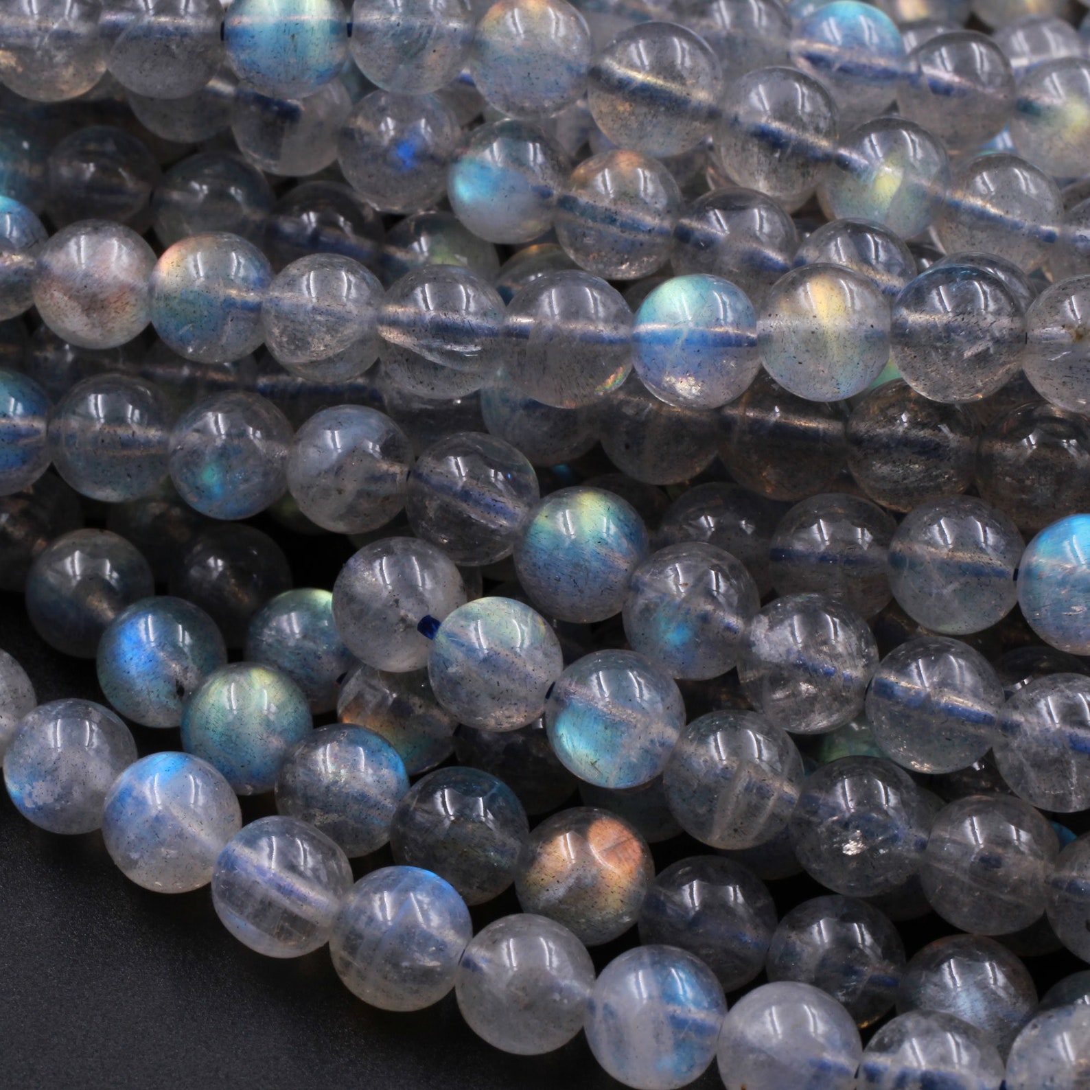 AAA Natural Blue Labradorite 2mm 3mm 4mm 6mm 8mm 10mm 12mm - Etsy