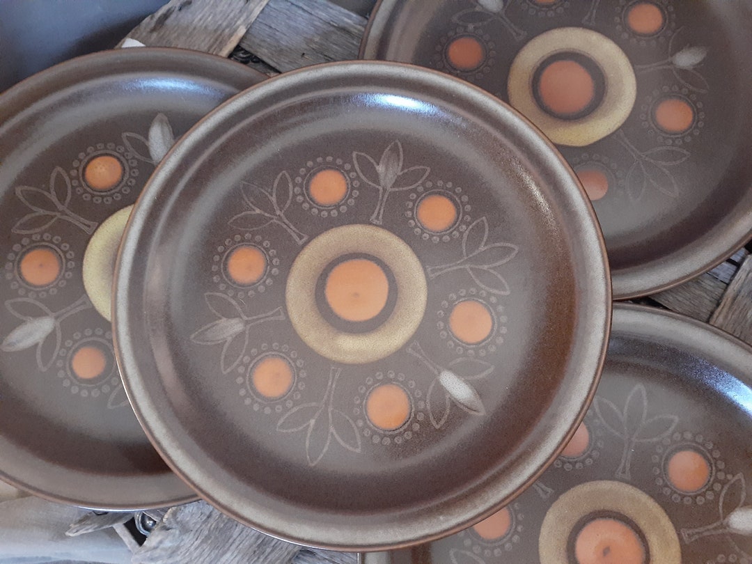 Aztec Dinner Plates - Set of 4 Georges Briard 10-3/8" Plates - Vintage ...