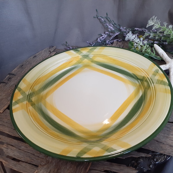 Gingham Vernonware Plaid Plates - Etsy