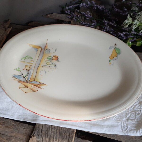 Edwin M Knowles Platter - Etsy