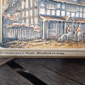 Genuine Arthur Osborne Ivorex 9.25 Wall Plaque 3-D Shakespeare's House ...