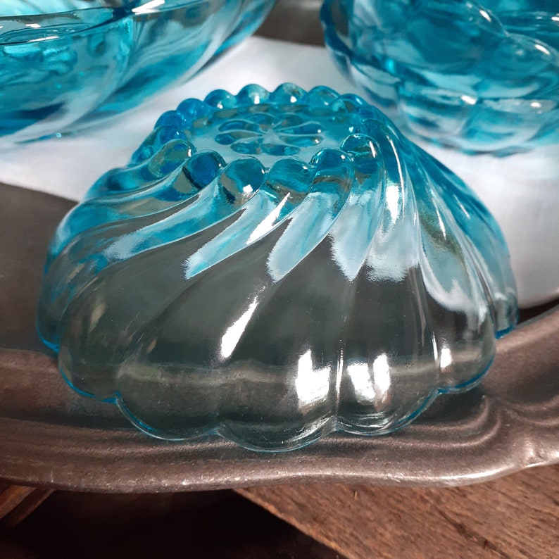 Vintage Hazel Ware Capri Swirl Glass Bowl Set: 1960s MCM Serving ...