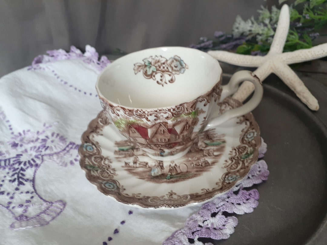 Vintage China Teacup - Heritage Hall Staffordshire Ironstone Cup ...