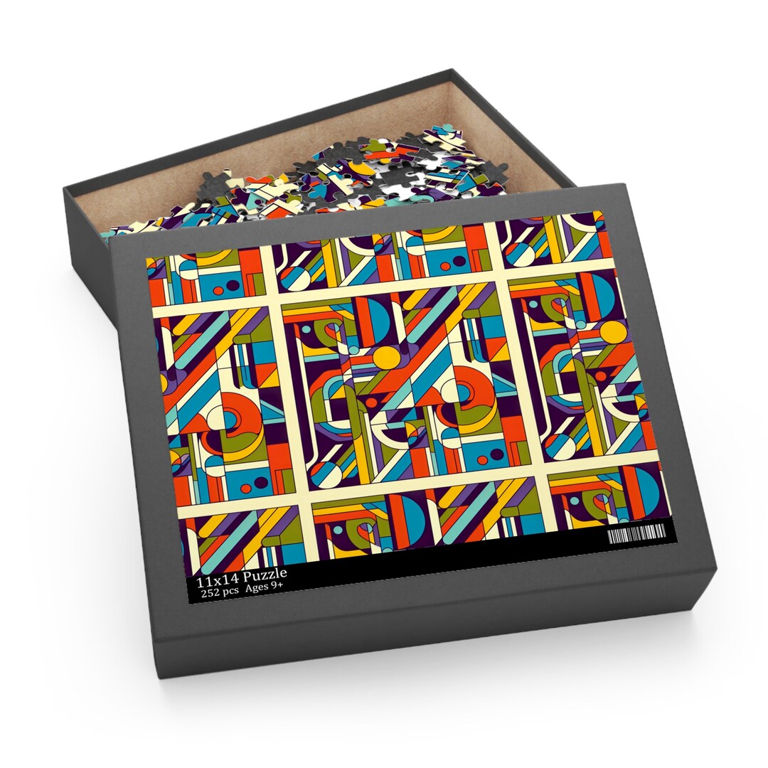 Mod Color Block Puzzle 3 Sizes Available Beautiful Original Design 60's ...