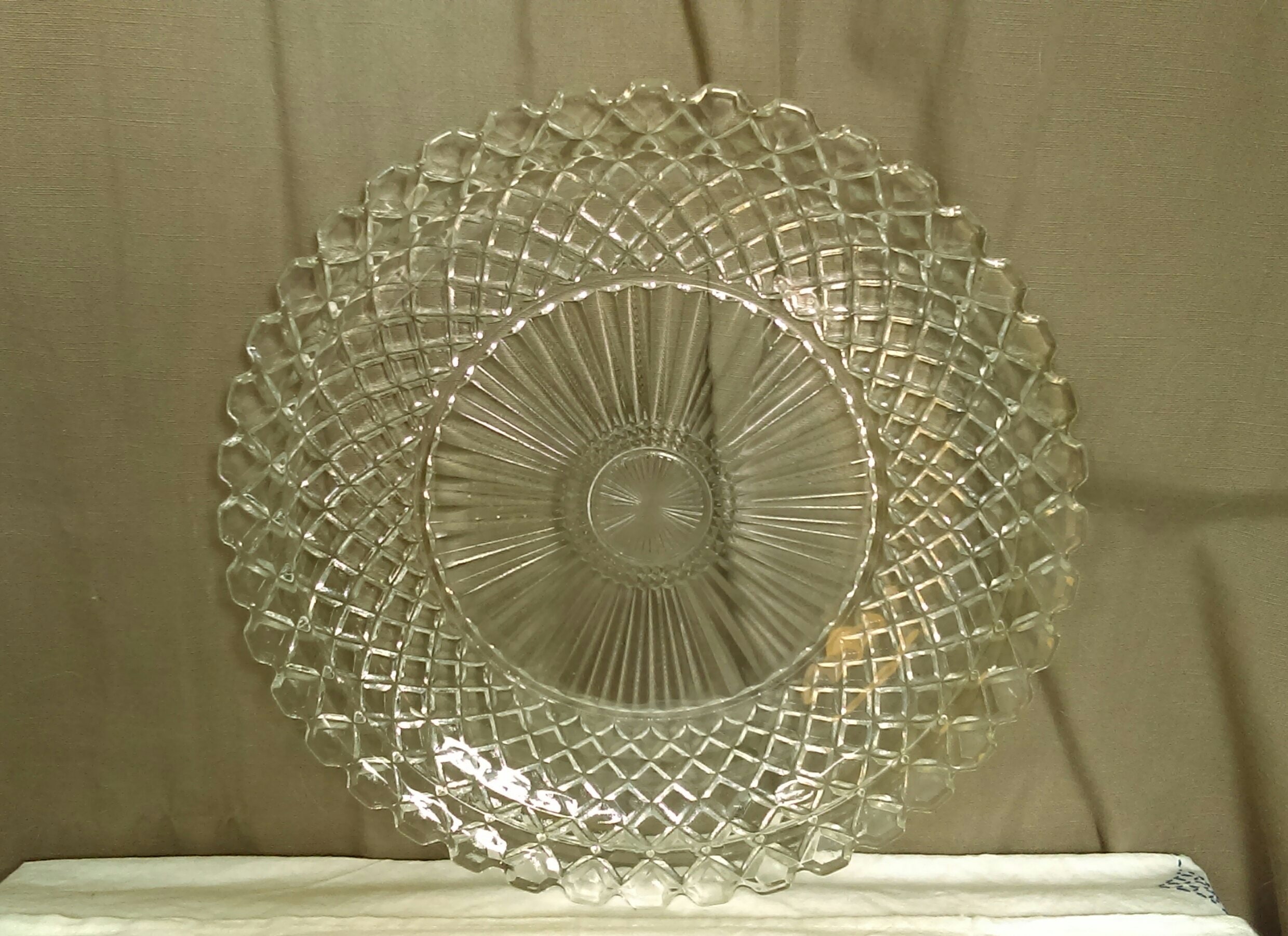 1938-44 Anchor Hocking Crystal Clear Waterford / Waffle | Etsy