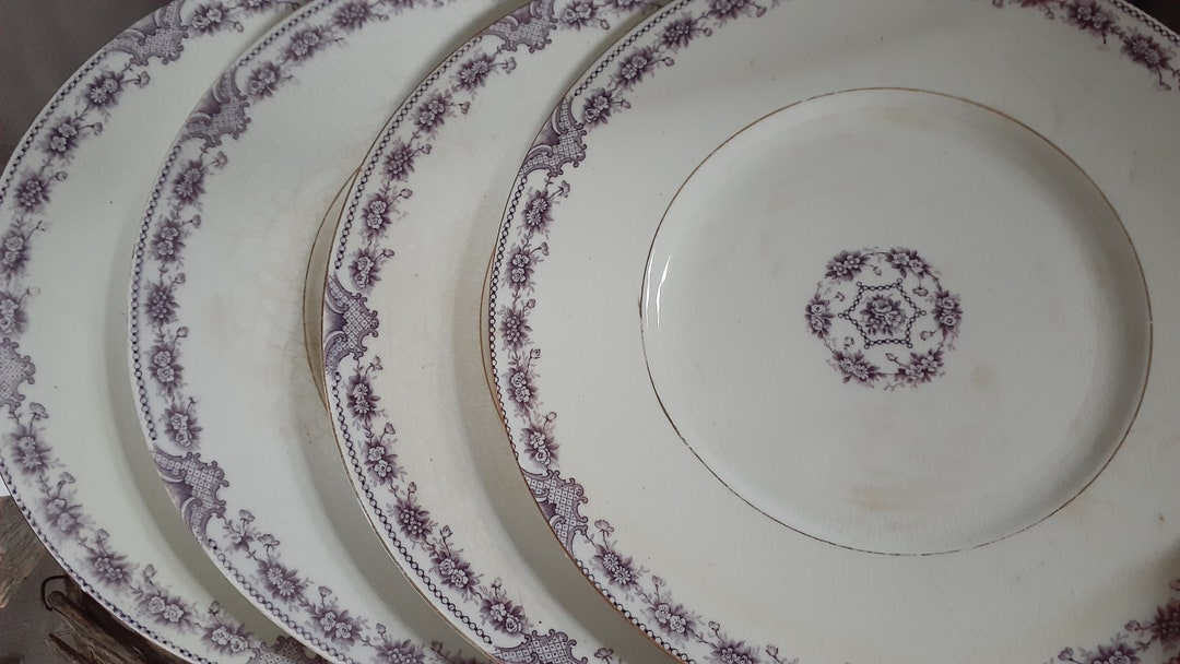 Antique Henry Alcock & Co. England 15-pc Set of China in "violette ...