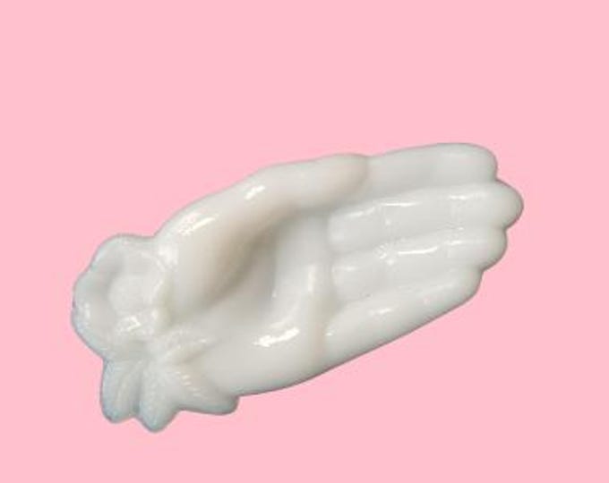 Midcentury Milk Glass Helping Hand, Ladies Hand Dish, Trinket / Ring ...
