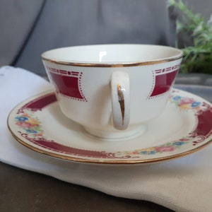 Homer Laughlin 'lady Alice' Cup & Saucer Set C.1941 Vintage Dishes ...