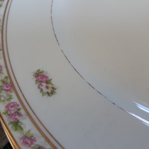 Set of 4 C1950s Pope Gosser 'st. Regis' 10 Dinner Plates Pink White ...