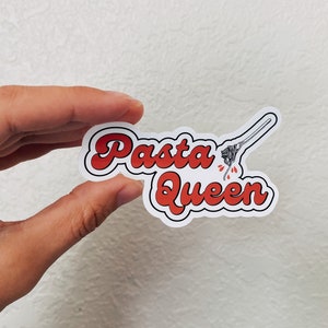 Pasta Queen Sticker Pasta Sticker Italian Sticker Italy - Etsy