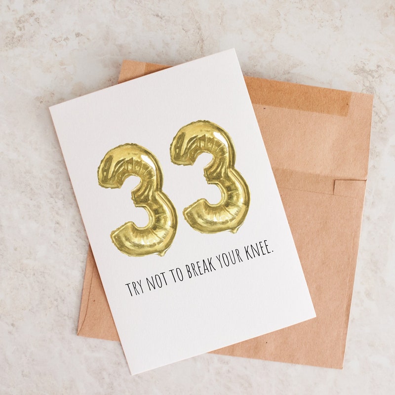 Happy 33rd Birthday Cards - Etsy