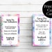 Printable Resin Key Chain Care Instruction Cards, Key Chain Care ...