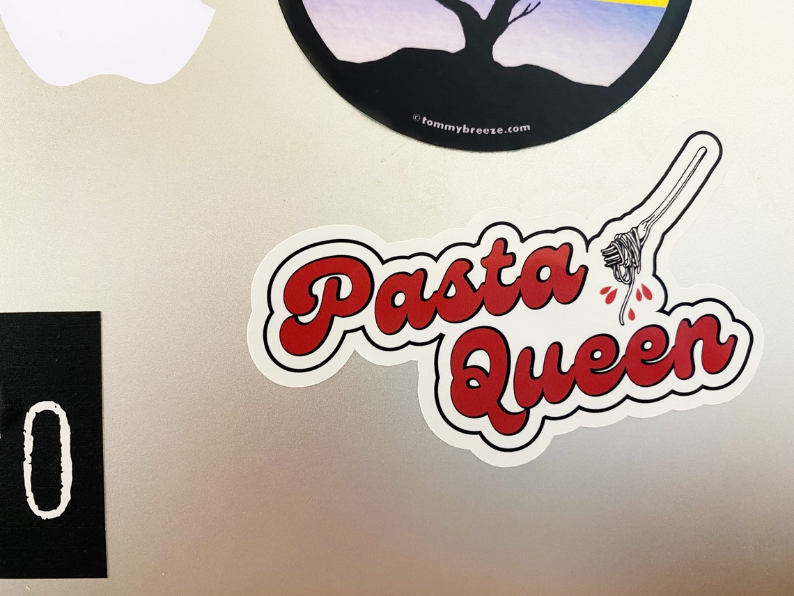 Pasta Queen Sticker Pasta Sticker Italian Sticker Italy - Etsy