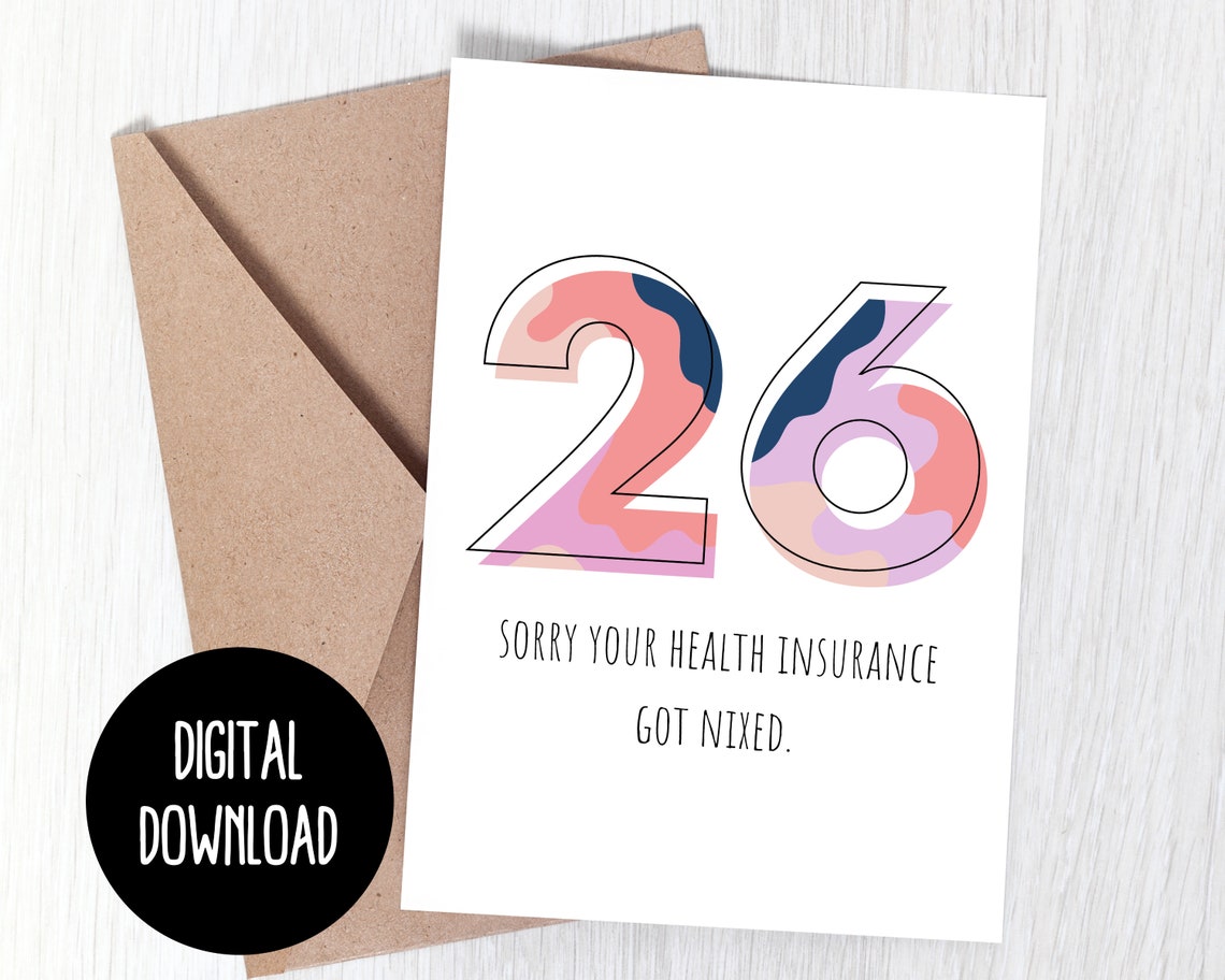 Printable 26th Birthday Card Funny 26th Birthday Card Card - Etsy