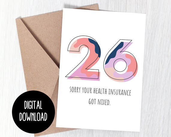 Printable 26th Birthday Card Funny 26th Birthday Card Card - Etsy