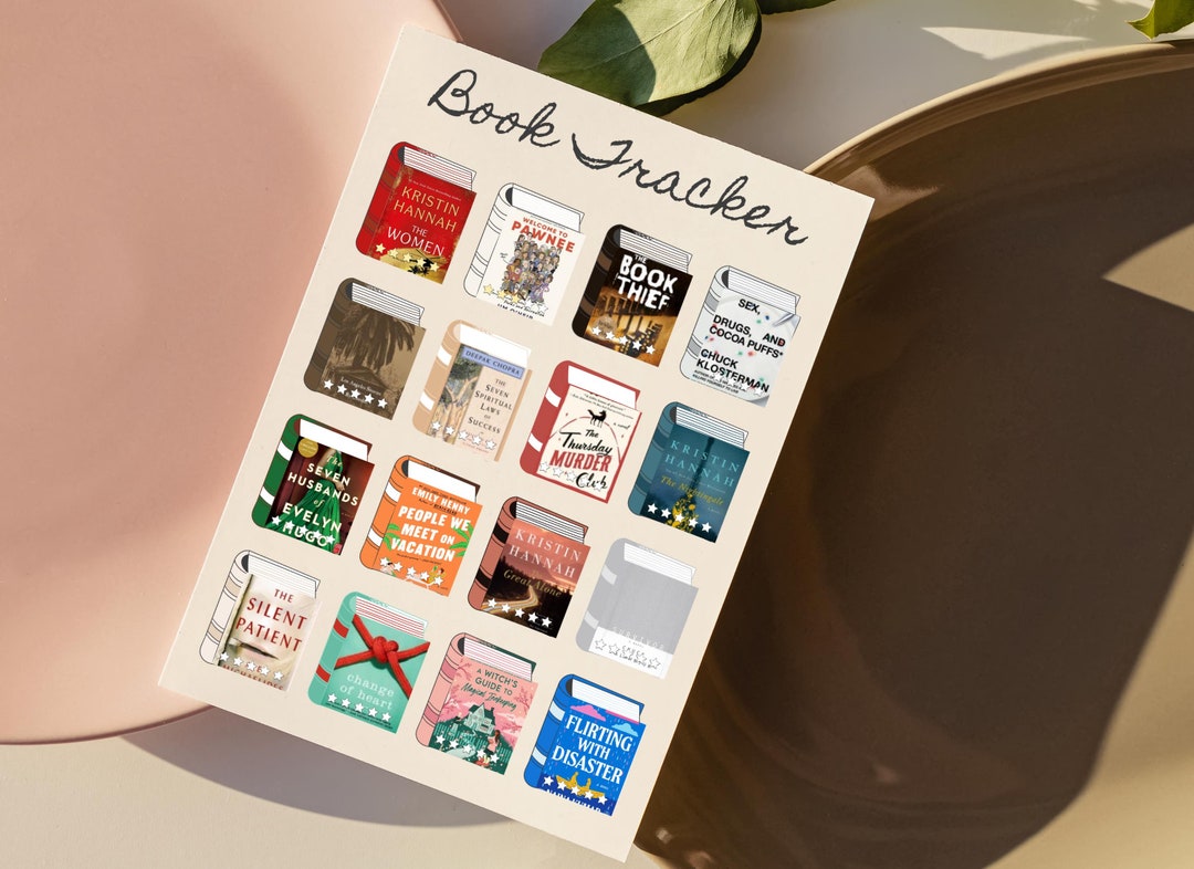 Book Tracker Editable Template, 100 Books Tracker, Library Book Tracker ...