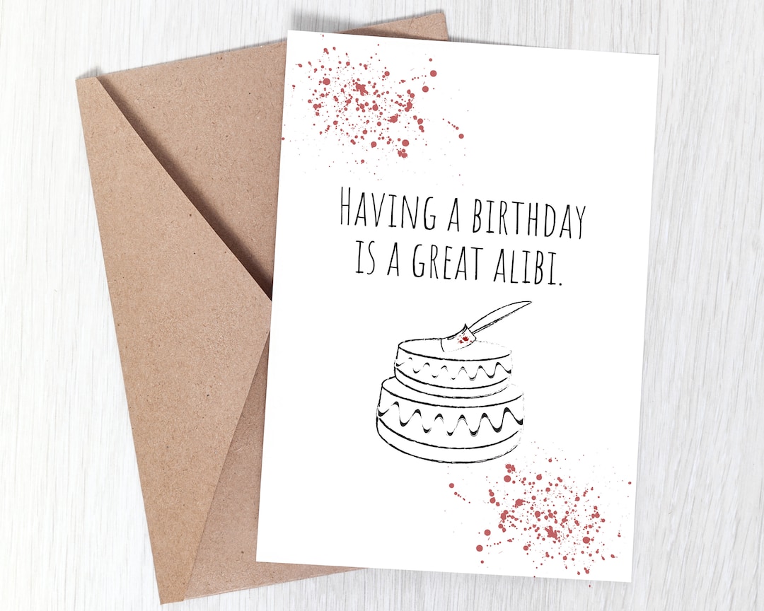 Funny Birthday Card True Crime Birthday Card Serial Killer - Etsy
