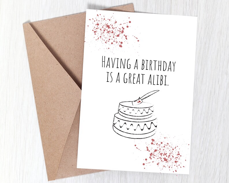 Funny Birthday Card True Crime Birthday Card Serial Killer | Etsy