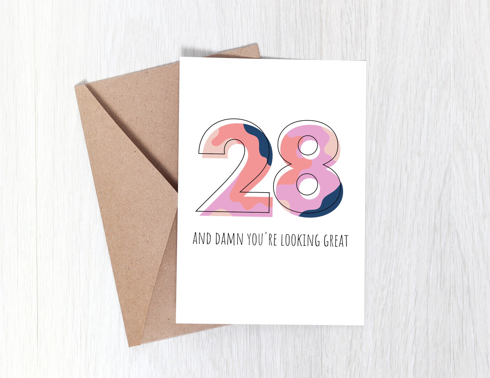 Funny 28th Birthday Card 28 and Looking Great 28th Birthday - Etsy