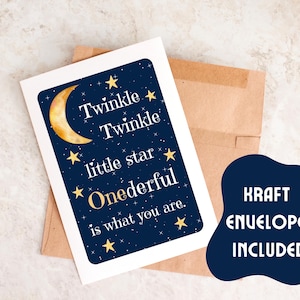 Unique 1st Birthday Card, Onederful is What You Are, One Year Birthday ...