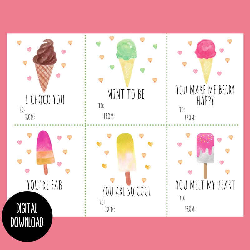 Ice Cream Card - Etsy