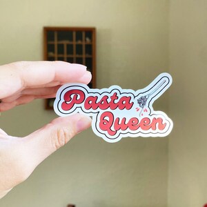 Pasta Queen Sticker Pasta Sticker Italian Sticker Italy - Etsy