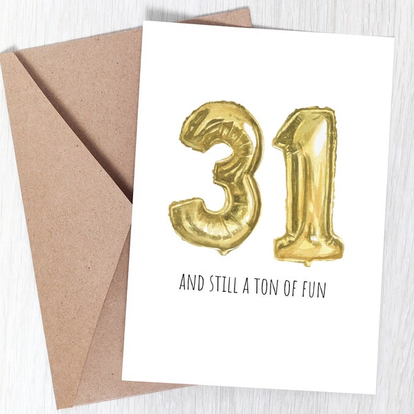 31st Birthday - Etsy