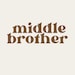 Middle Brother SVG Cut File, PNG, JPG Matching Sibling Graphics - Etsy