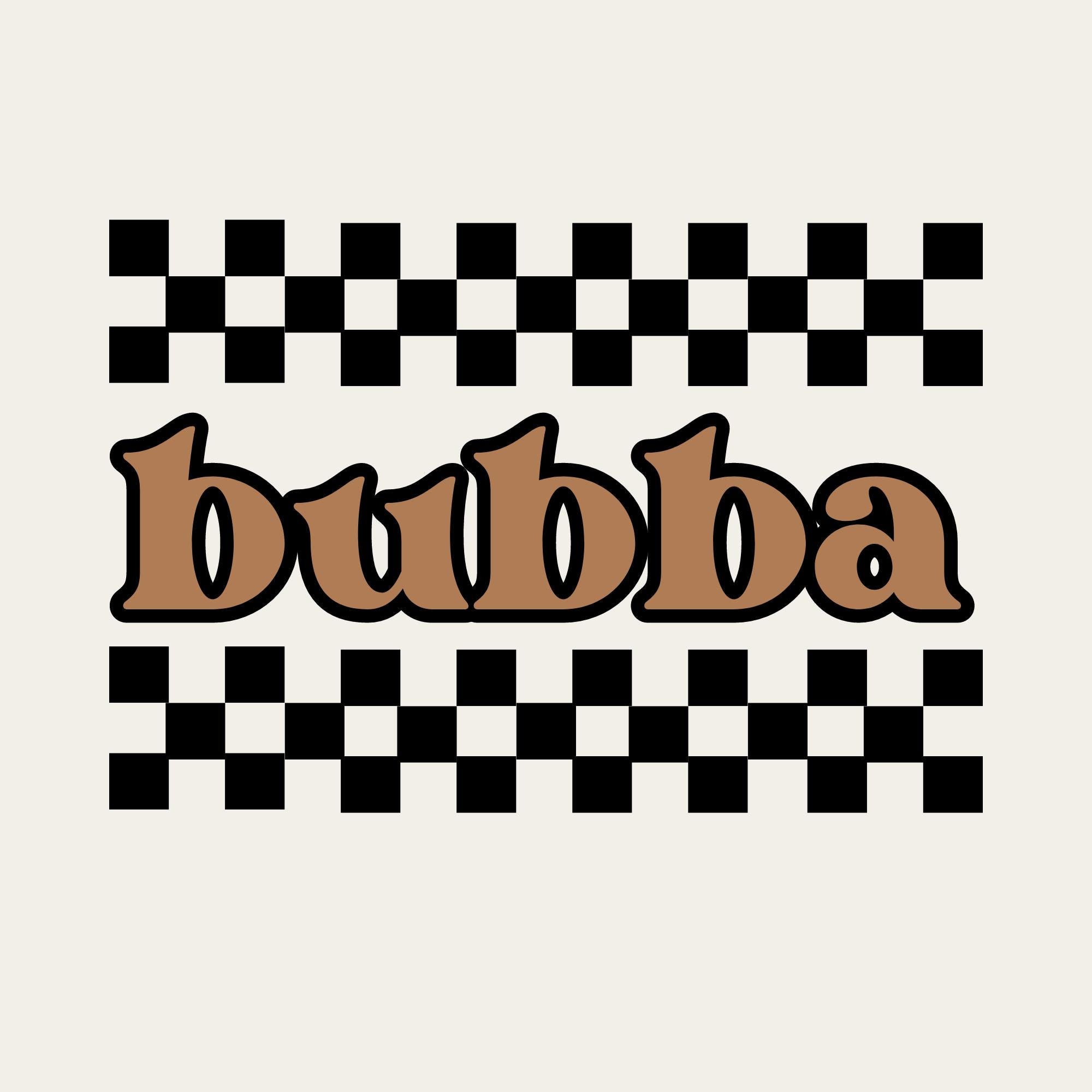 Bubba Checkered Svg Design, Cut File for Cutting Machine, Bubba Graphic ...