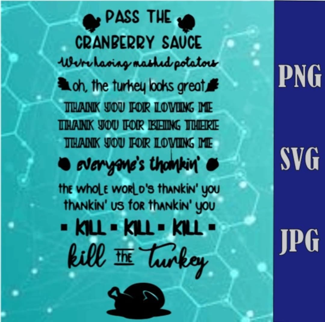 Linda's Thanksgiving Song - Bob's Burgers - SVG JPG PNG - Etsy