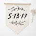 Custom Date Banner / Personalized Wall Flag - Etsy