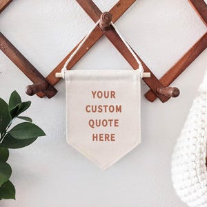 Custom Banner / Block Font / Custom Wall Flag - Etsy