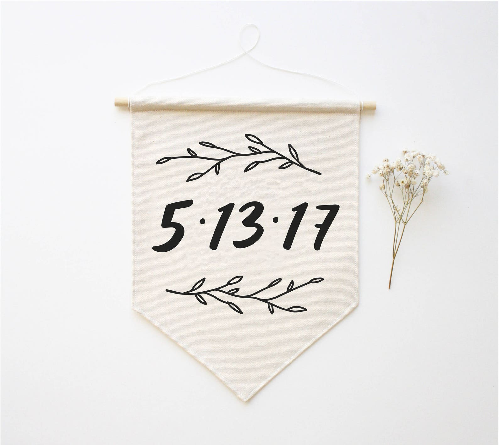 Custom Date Banner / Personalized Wall Flag - Etsy