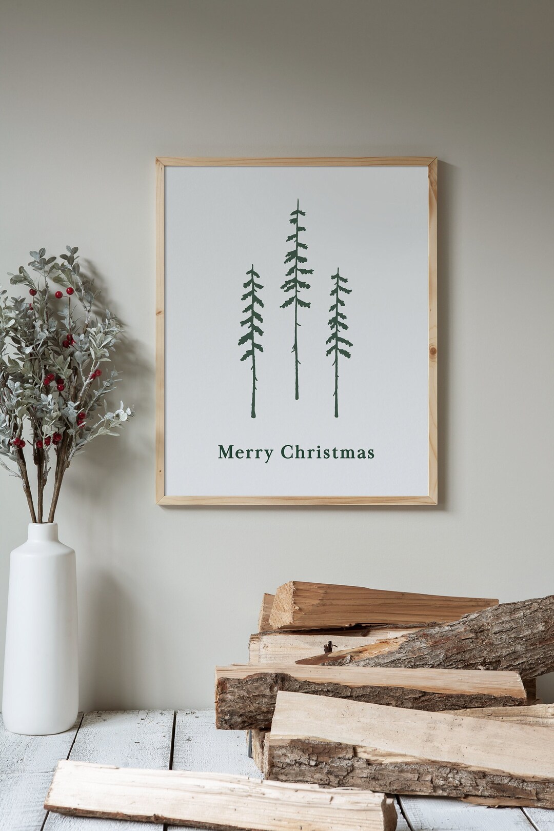 Three Trees Christmas Digital Download - Etsy