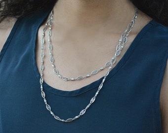 Long Chain Necklace - Etsy
